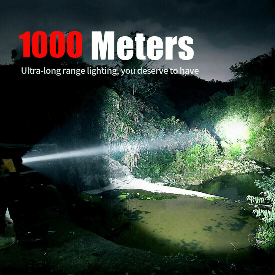 JETBEAM White Laser LEP Flashlight Spotlight Long Throw Light 21700 T ...